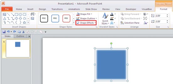 Advanced Soft Edge Options in PowerPoint 2010 for Windows