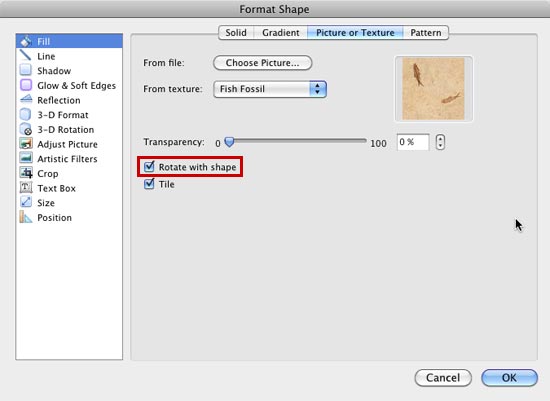 Add Texture Fills to Shapes in PowerPoint 2011 for Mac