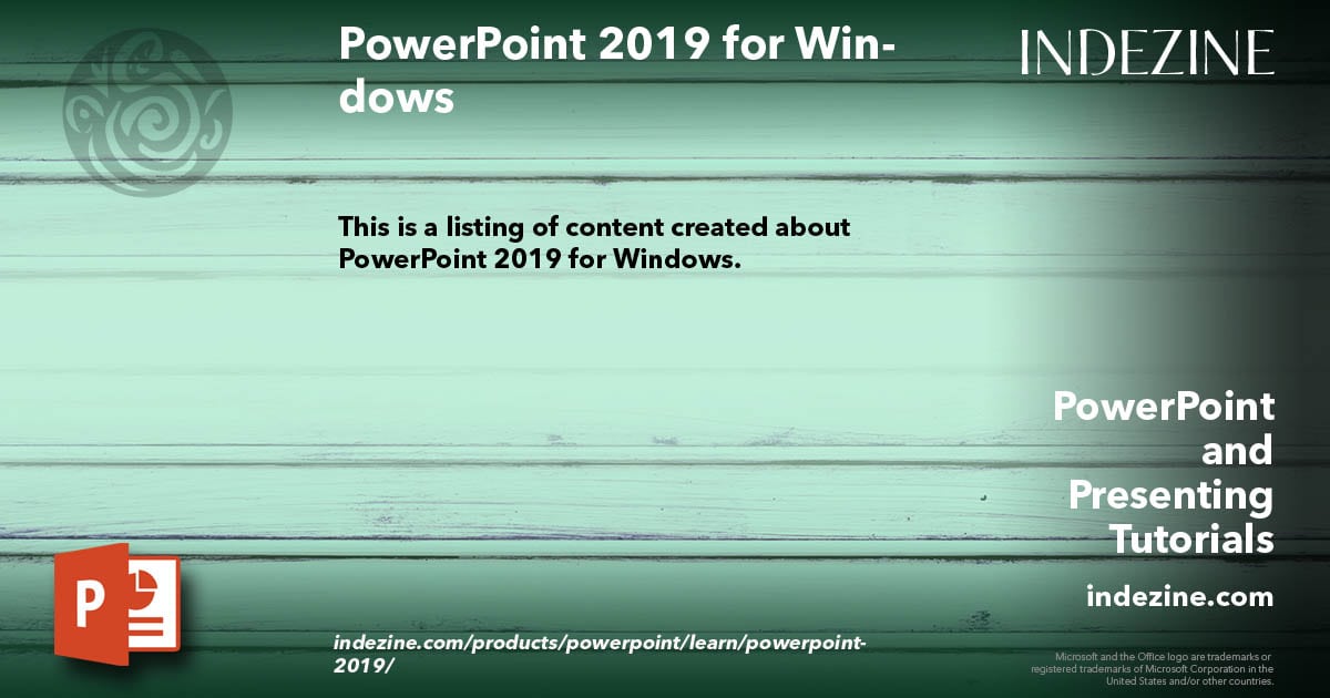 PowerPoint 2019 for Windows