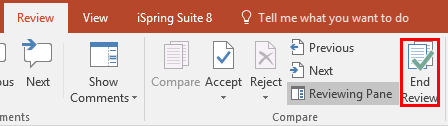 Comparing and Merging Presentations in PowerPoint 2016 for Windows