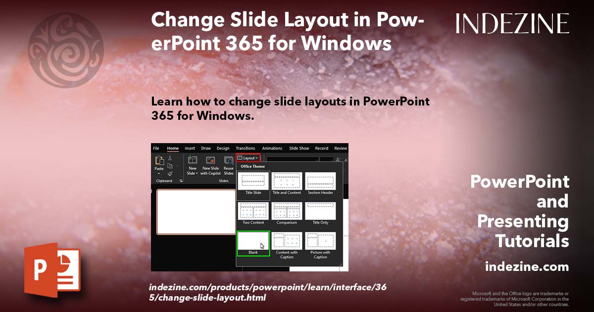 Change Slide Layout in PowerPoint 365 for Windows