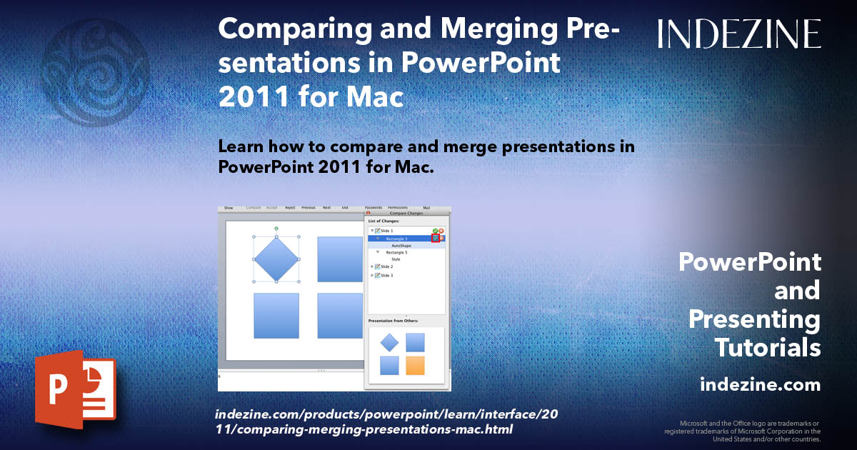 Comparing and Merging Presentations in PowerPoint 2011 for Mac