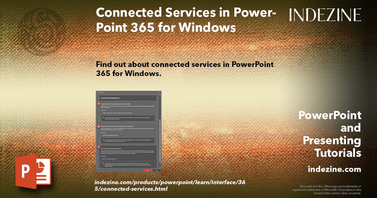 Connected Services in PowerPoint 365 for Windows