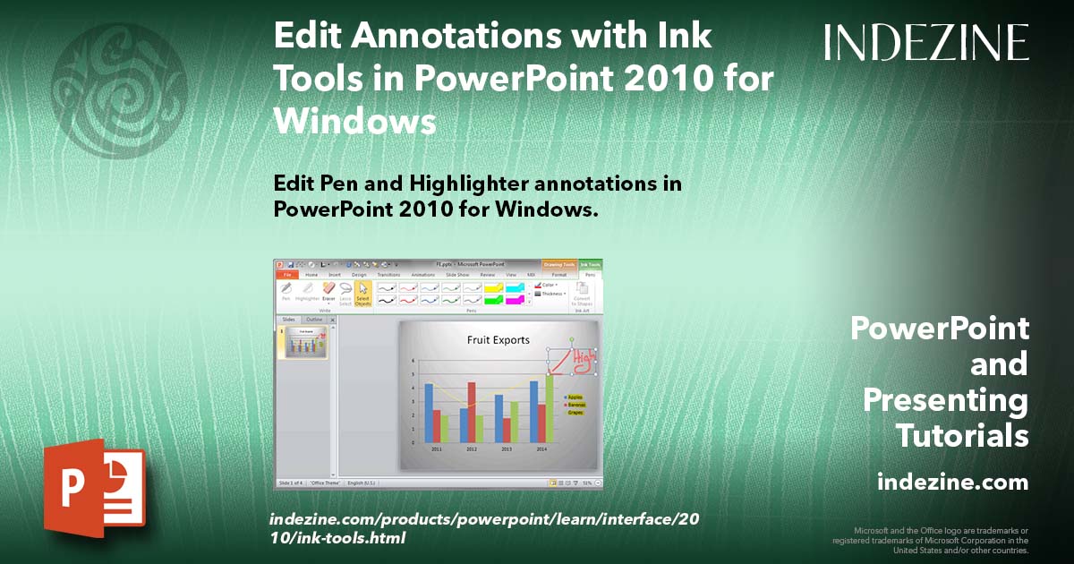 Edit Annotations with Ink Tools in PowerPoint 2010 for Windows