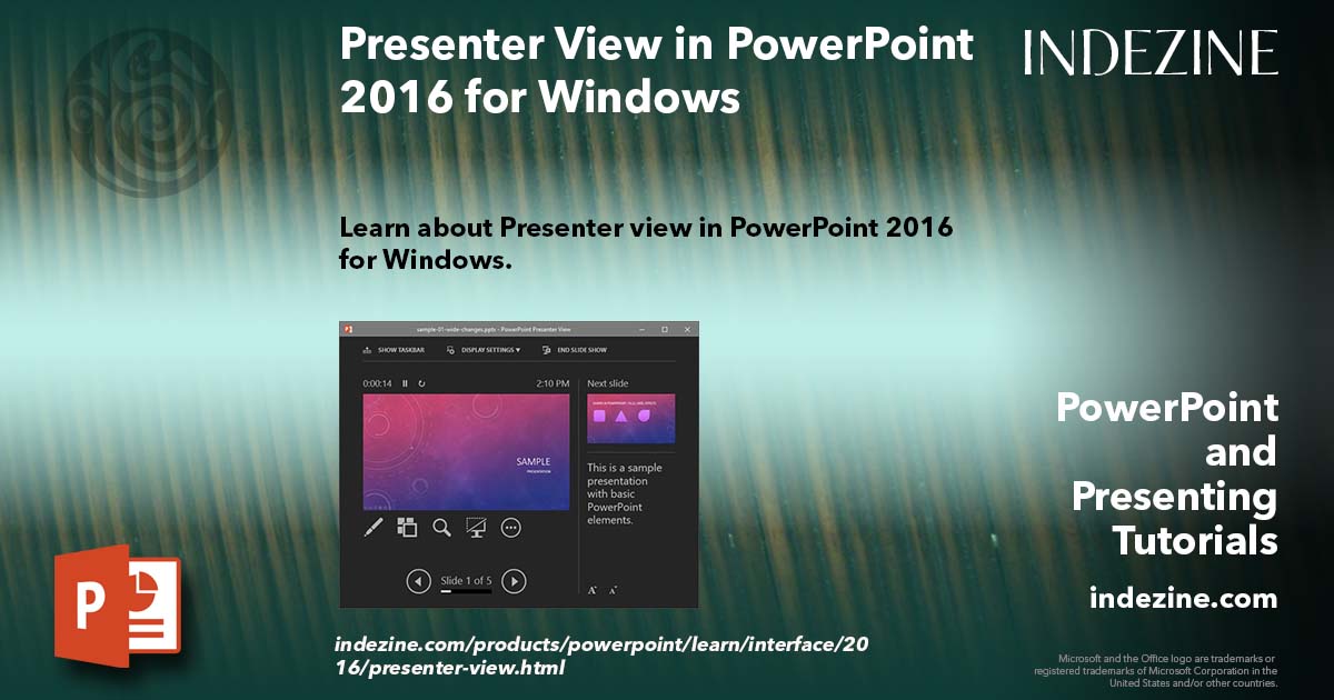 Presenter View in PowerPoint 2016 for Windows