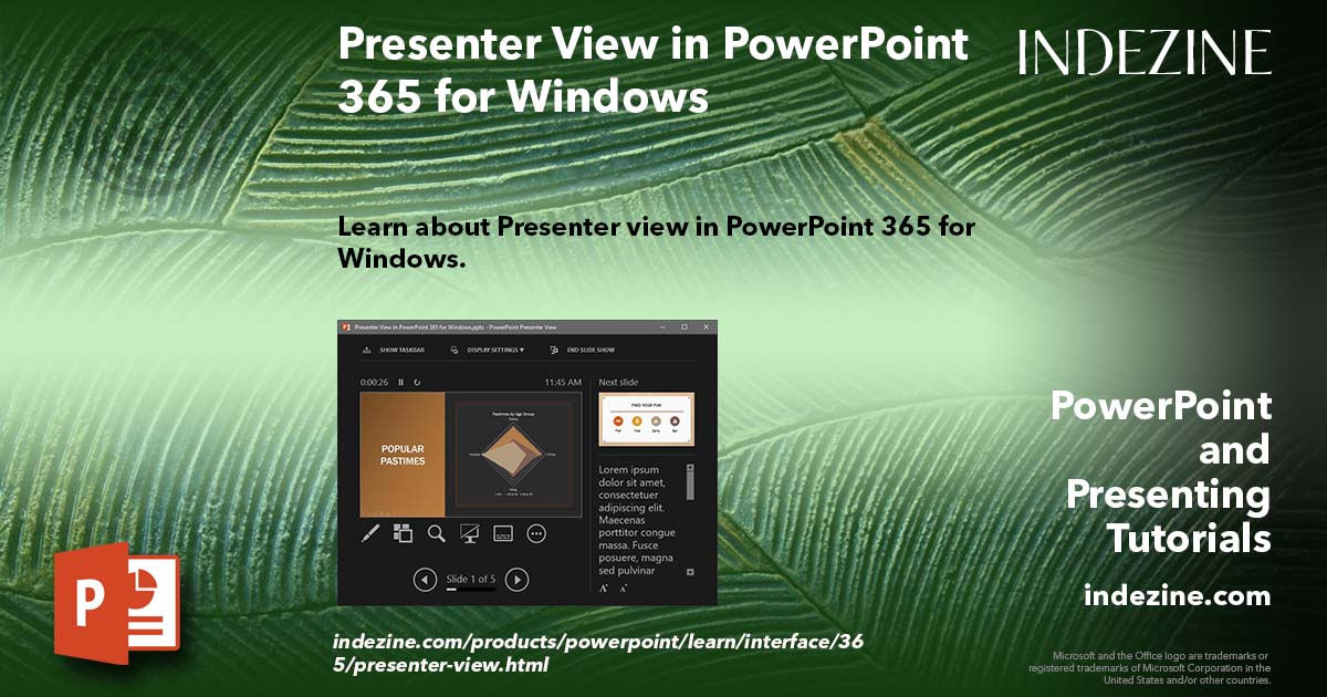 Presenter View in PowerPoint 365 for Windows