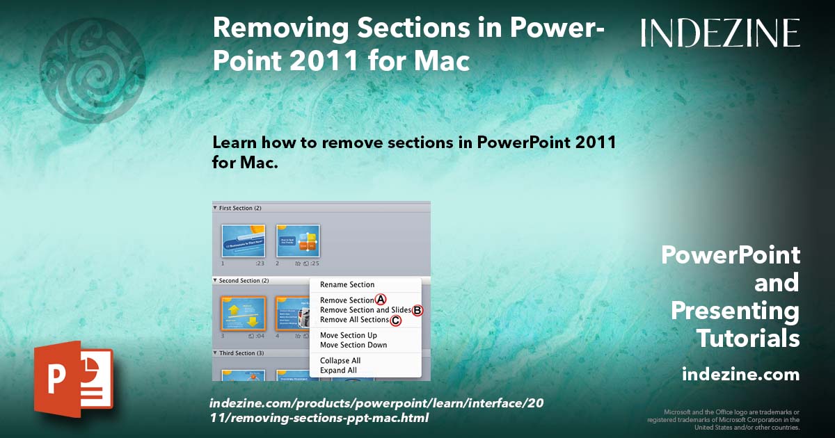 Removing Sections in PowerPoint 2011 for Mac