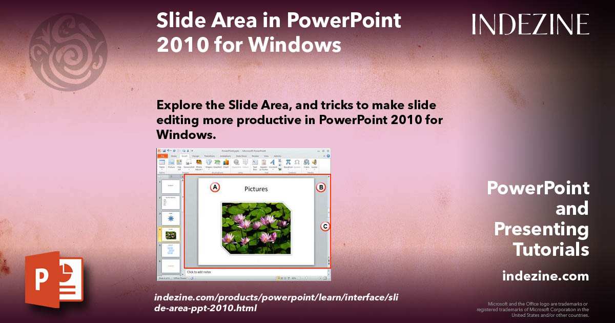 Slide Area in PowerPoint 2010 for Windows