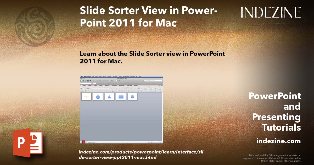 Slide Sorter View in PowerPoint 2011 for Mac