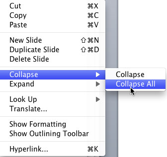 Outline Pane Options in PowerPoint 2011 for Mac