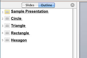 Outline Pane Options in PowerPoint 2011 for Mac