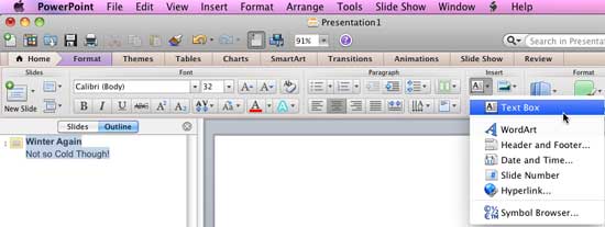 Text Placeholders vs. Text Boxes in PowerPoint 2011 for Mac