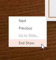 Slide Show View in PowerPoint for the Web