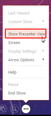 Slide Show View in PowerPoint 2013 for Windows