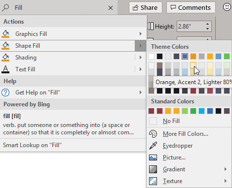 Tell Me in PowerPoint 2016 for Windows