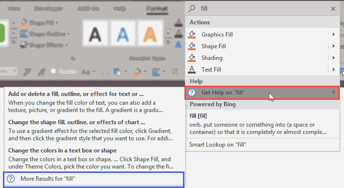Tell Me in PowerPoint 2016 for Windows