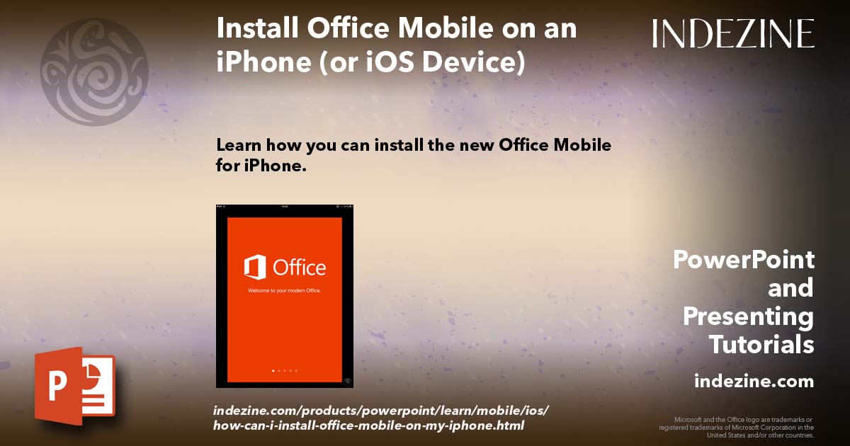 Install Office Mobile on an iPhone (or iOS Device)