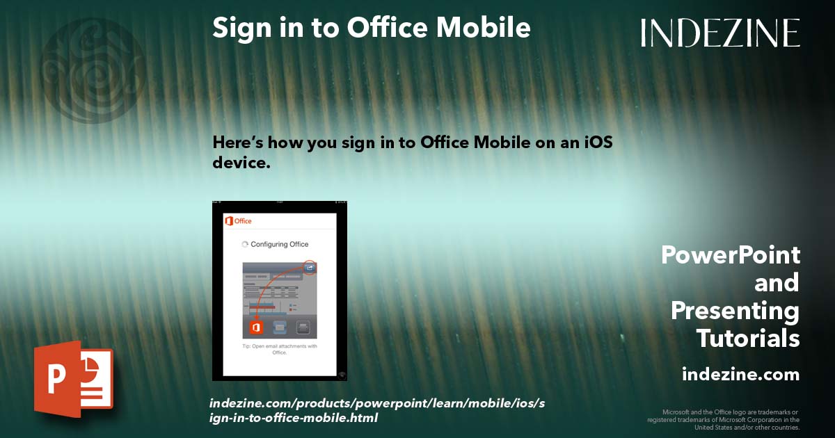Sign in to Office Mobile