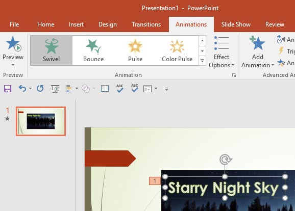Animating Slide Objects While Media is Playing in PowerPoint 2016 for ...