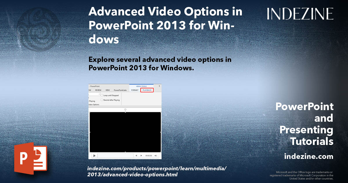 Advanced Video Options in PowerPoint 2013 for Windows