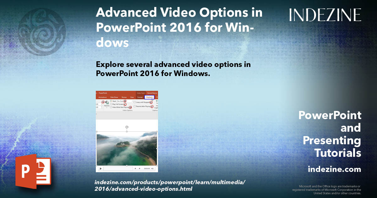 Advanced Video Options in PowerPoint 2016 for Windows