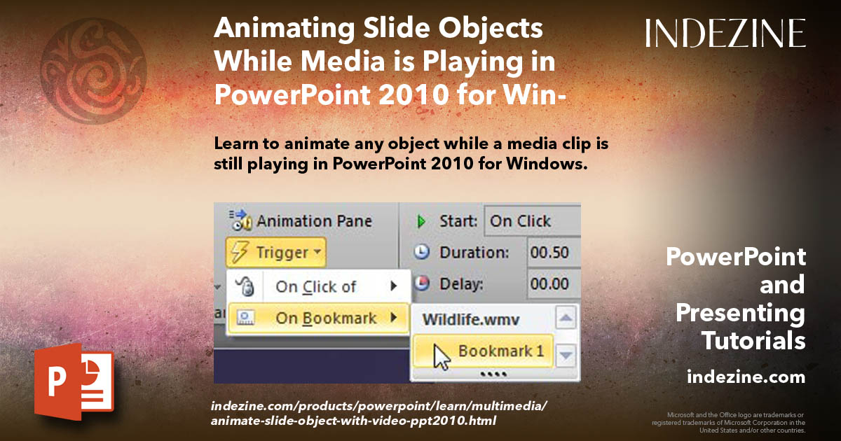 Animating Slide Objects While Media is Playing in PowerPoint 2010 for Windows