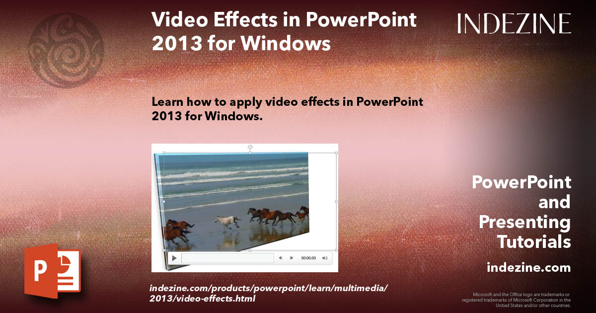 Video Effects in PowerPoint 2013 for Windows