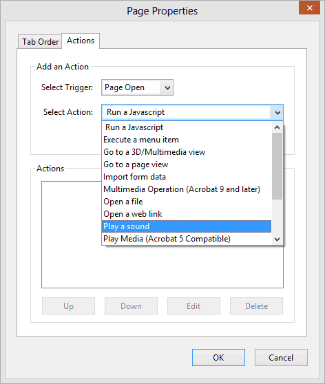 Add Sound / Music to a PDF