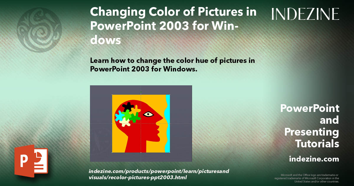 Changing Color of Pictures in PowerPoint 2003 for Windows
