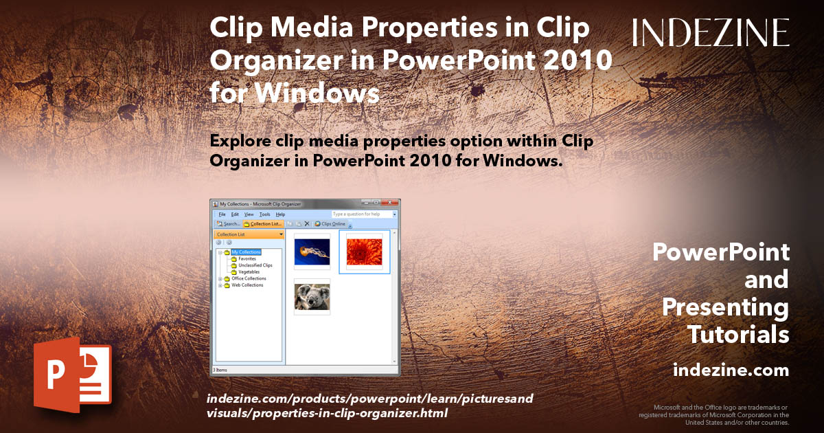 Clip Media Properties in Clip Organizer in PowerPoint 2010 for Windows