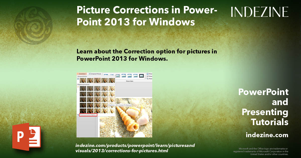 Picture Corrections in PowerPoint 2013 for Windows