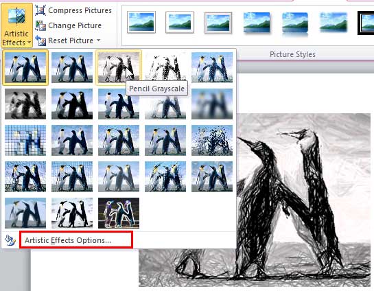 Artistic Effects for Pictures in PowerPoint 2010 for Windows