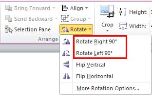 Resize, Rotate, and Flip Pictures in PowerPoint 2010 for Windows