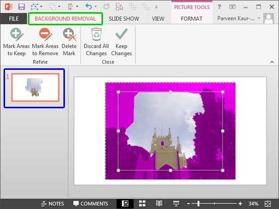 Remove Background From Pictures In PowerPoint 2013 For Windows