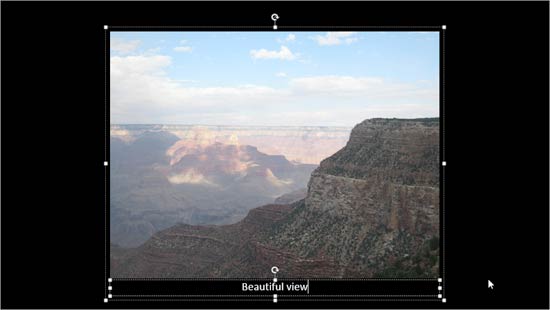 Using Captions in Photo Album Presentations in PowerPoint 2013 ...