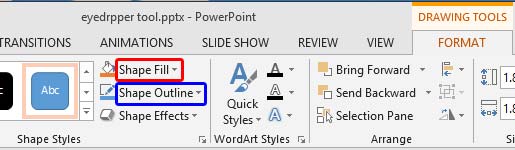 Eyedropper Option in PowerPoint 2013 for Windows