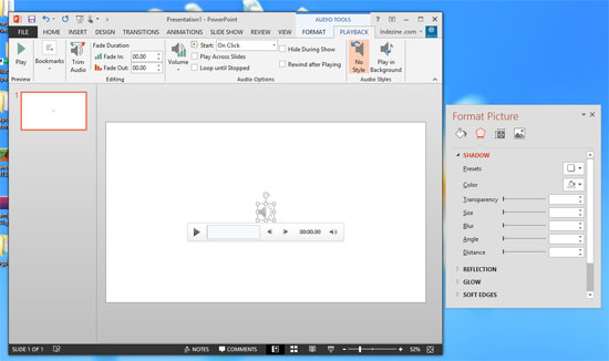 Format Task Panes in PowerPoint 2013 for Windows