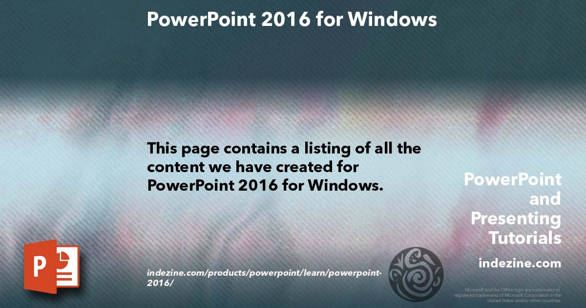 PowerPoint 2016 for Windows