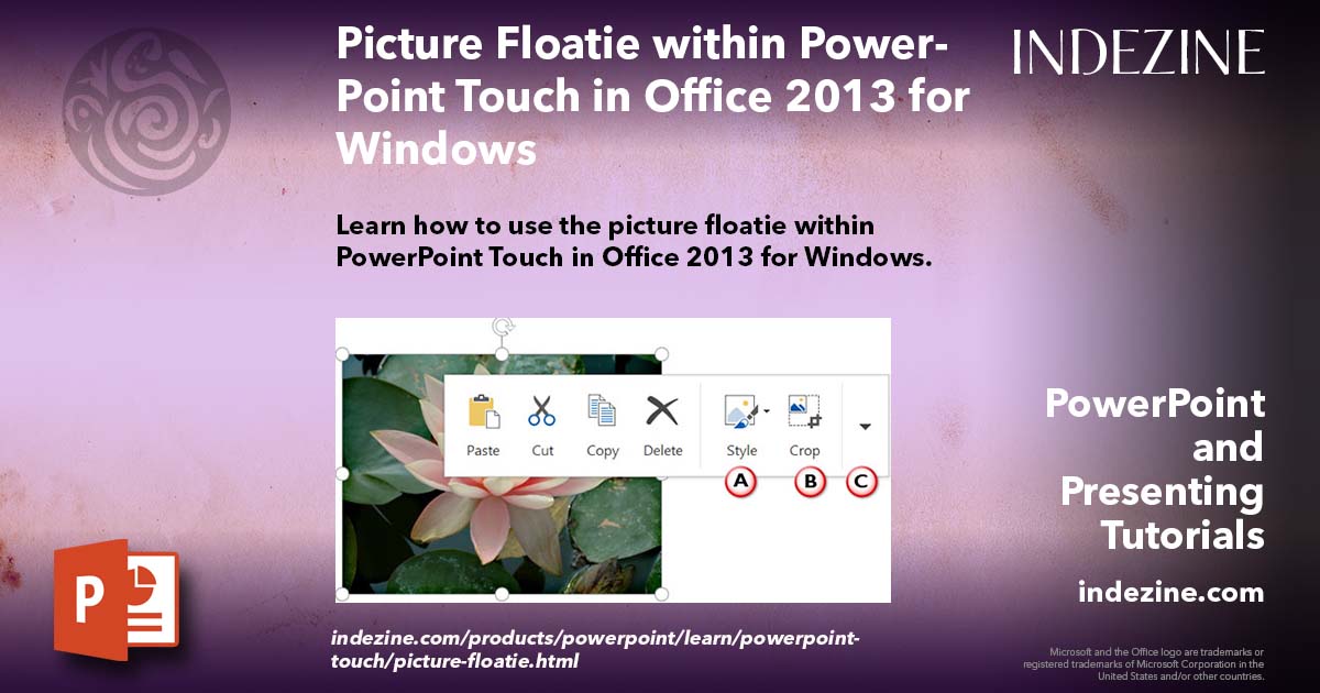 Picture Floatie within PowerPoint Touch in Office 2013 for Windows