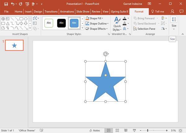 Change One Shape to Another in PowerPoint 2016 for Windows
