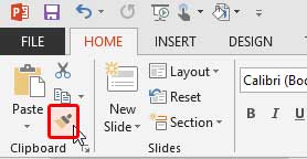 Format Painter in PowerPoint 2013 for Windows