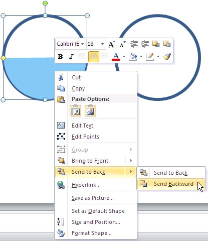 Creating a Half Circle in PowerPoint 2010 for Windows