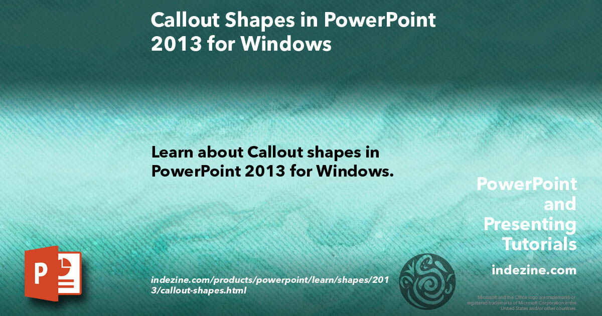 Callout Shapes in PowerPoint 2013 for Windows