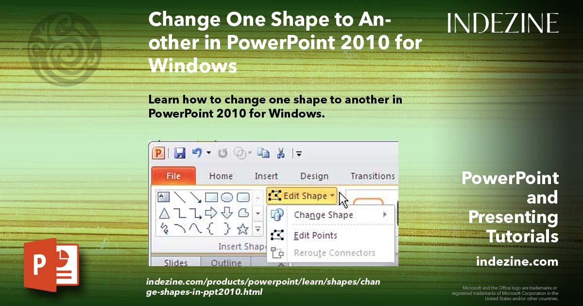 Change One Shape to Another in PowerPoint 2010 for Windows
