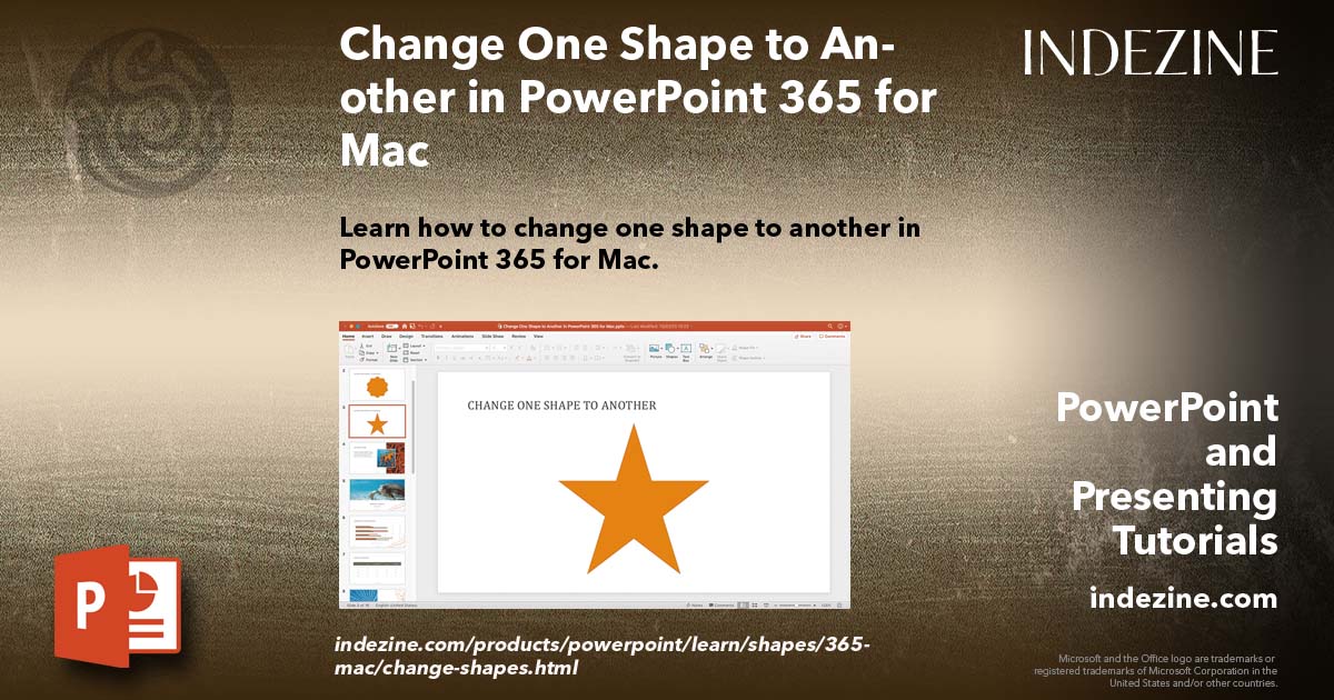Change One Shape to Another in PowerPoint 365 for Mac