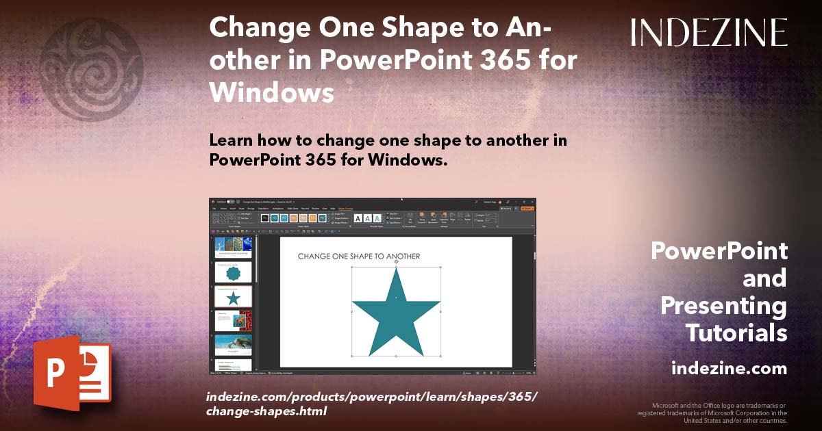 Change One Shape to Another in PowerPoint 365 for Windows