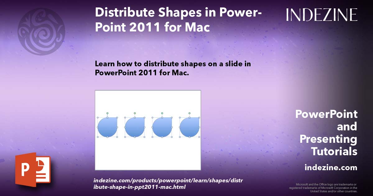 Distribute Shapes in PowerPoint 2011 for Mac