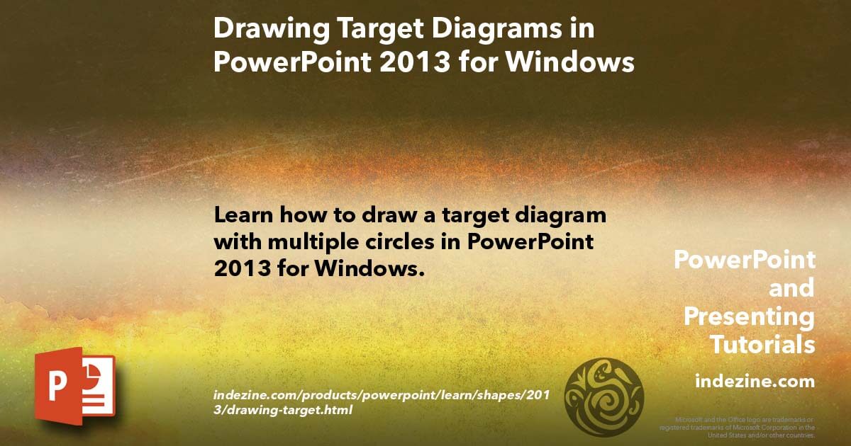 Drawing Target Diagrams in PowerPoint 2013 for Windows