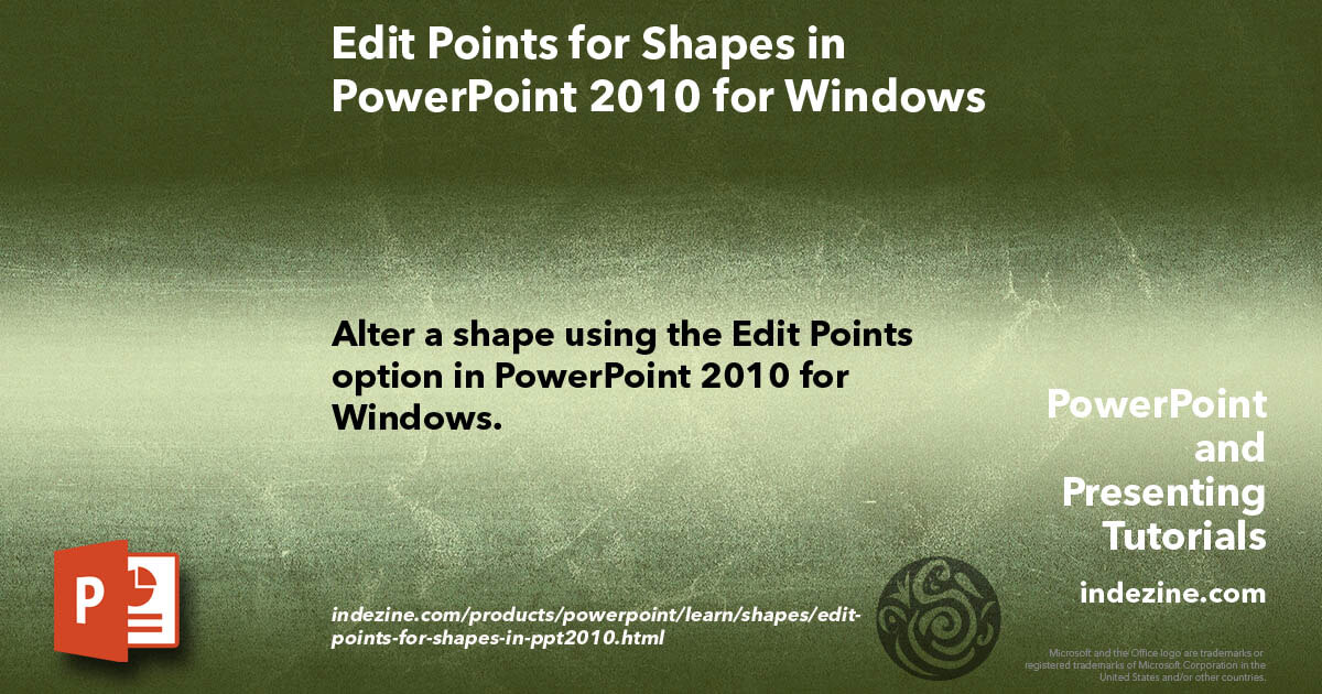 Edit Points for Shapes in PowerPoint 2010 for Windows