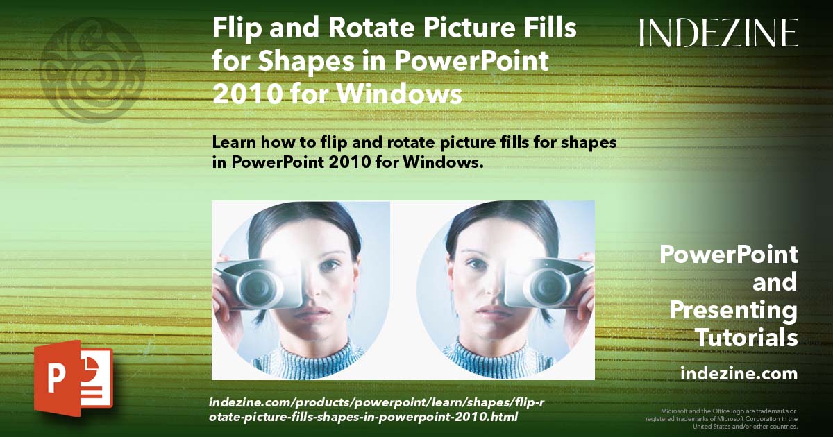 Flip and Rotate Picture Fills for Shapes in PowerPoint 2010 for Windows